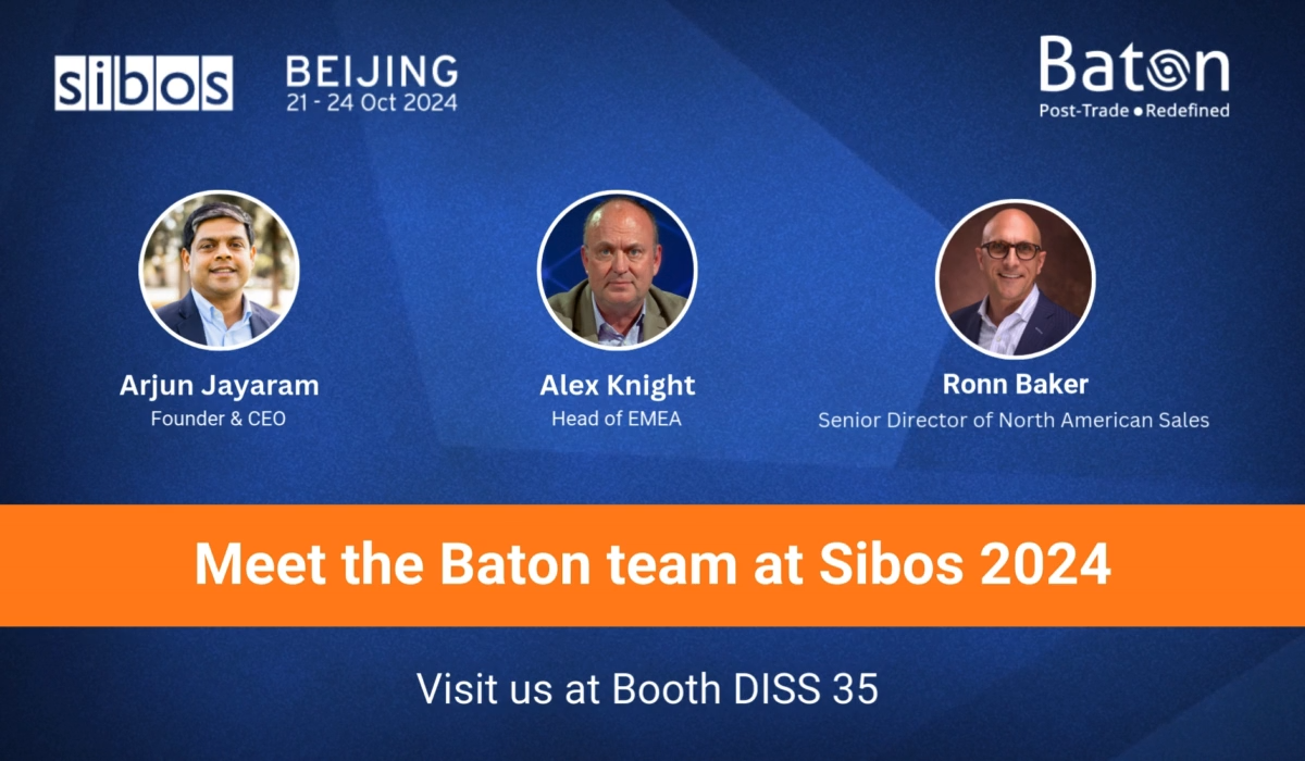 Welcome to the Baton Systems Resource Centre | Meet Baton at Sibos 2024